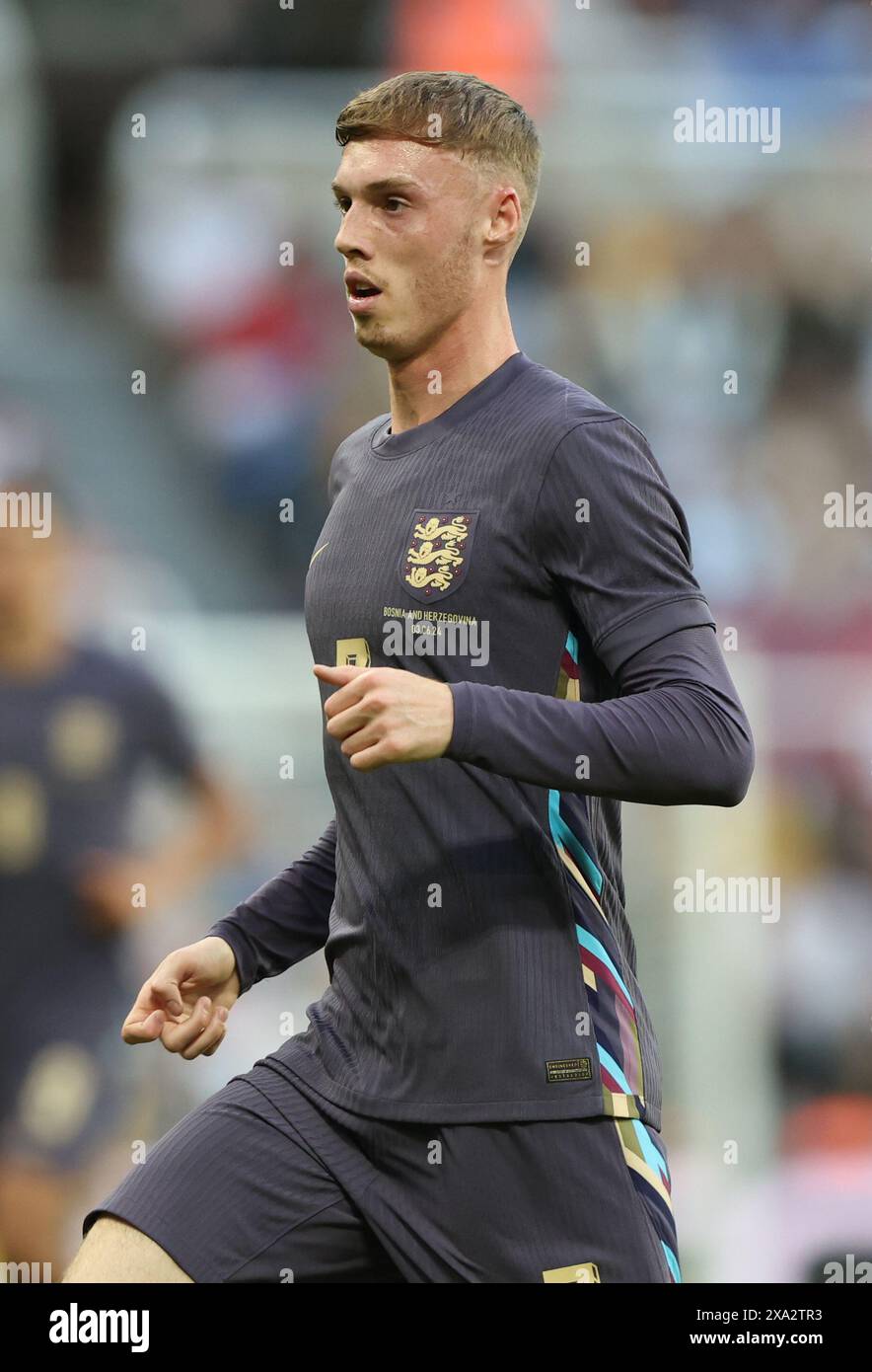 Newcastle Upon Tyne, UK. 3rd June, 2024. Cole Palmer of England during ...