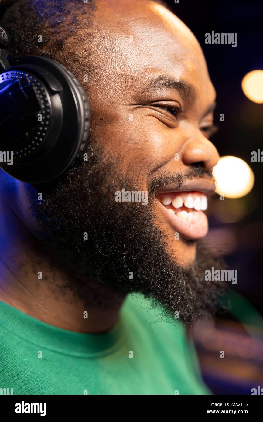 Happy enthusiastic sound designer hi-res stock photography and images ...