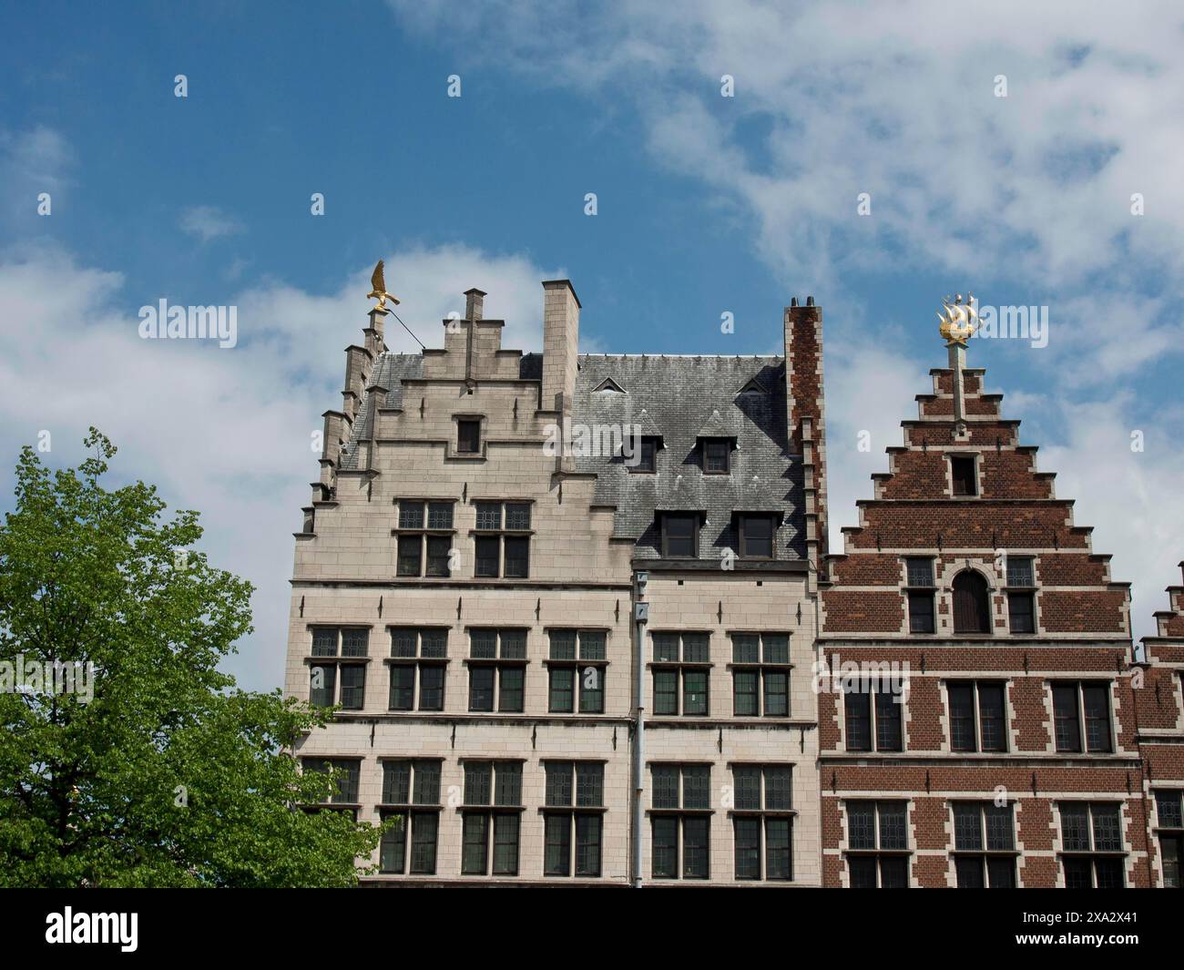 Two buildings with striking Renaissance and Gothic architectural ...