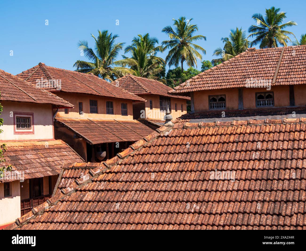 Architecture of old heritage Indian house with Roof top. Indian ...