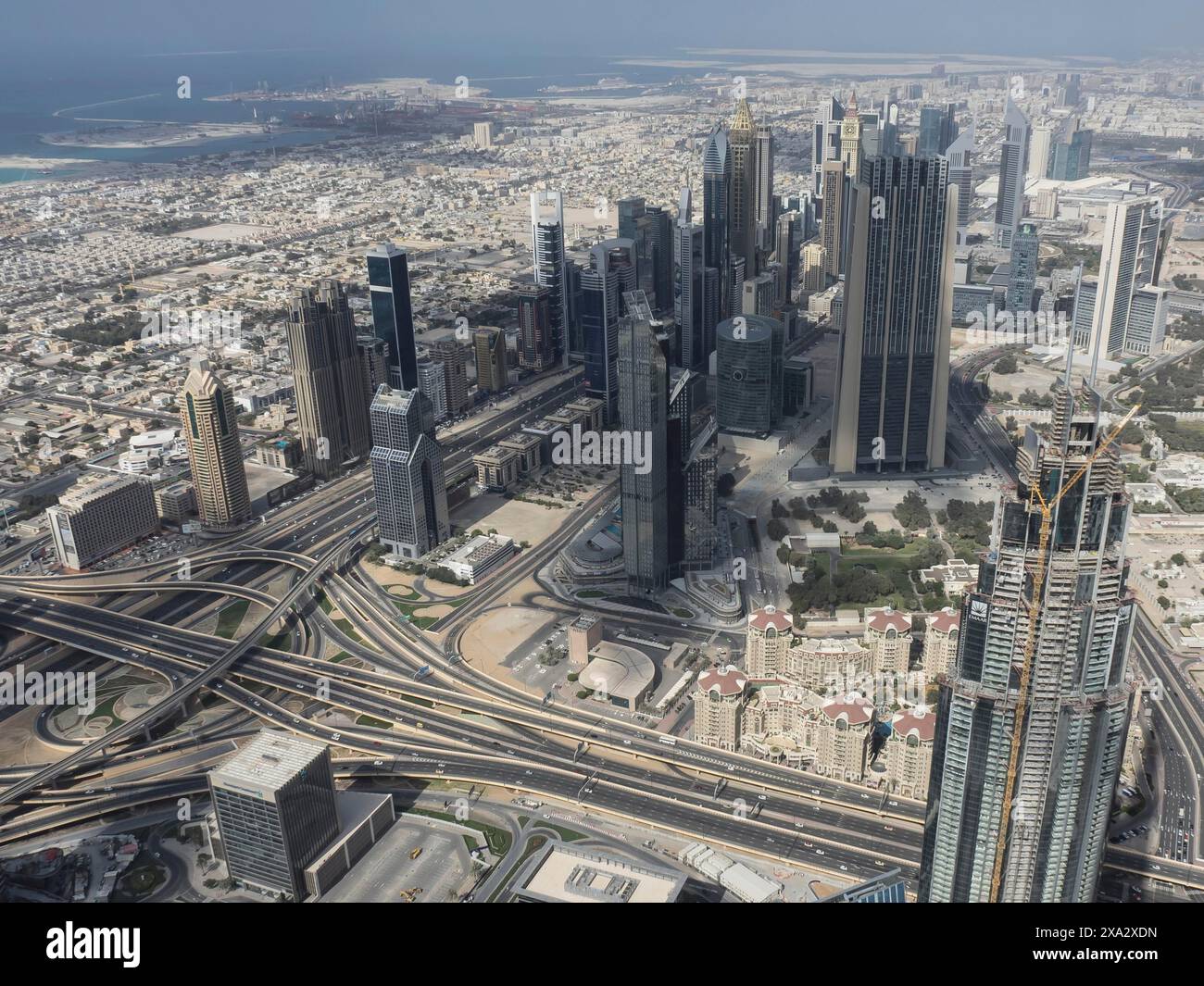 Comprehensive panorama of Dubai with skyscrapers, high-rise buildings ...