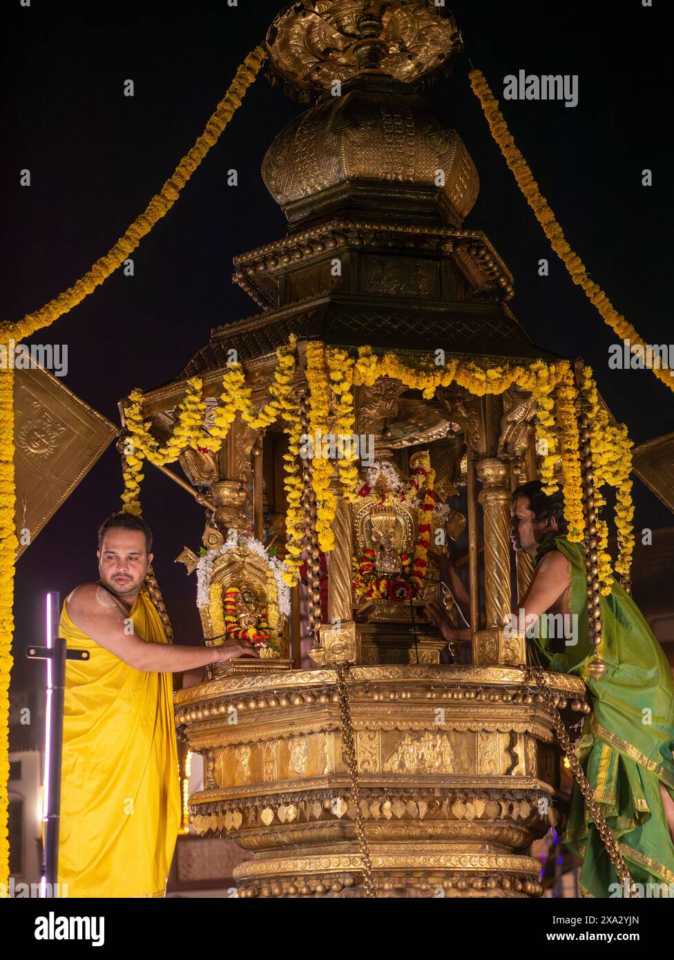 Udupi, INDIA - December 26, 2024 : Krishna temple rath yatra where ...