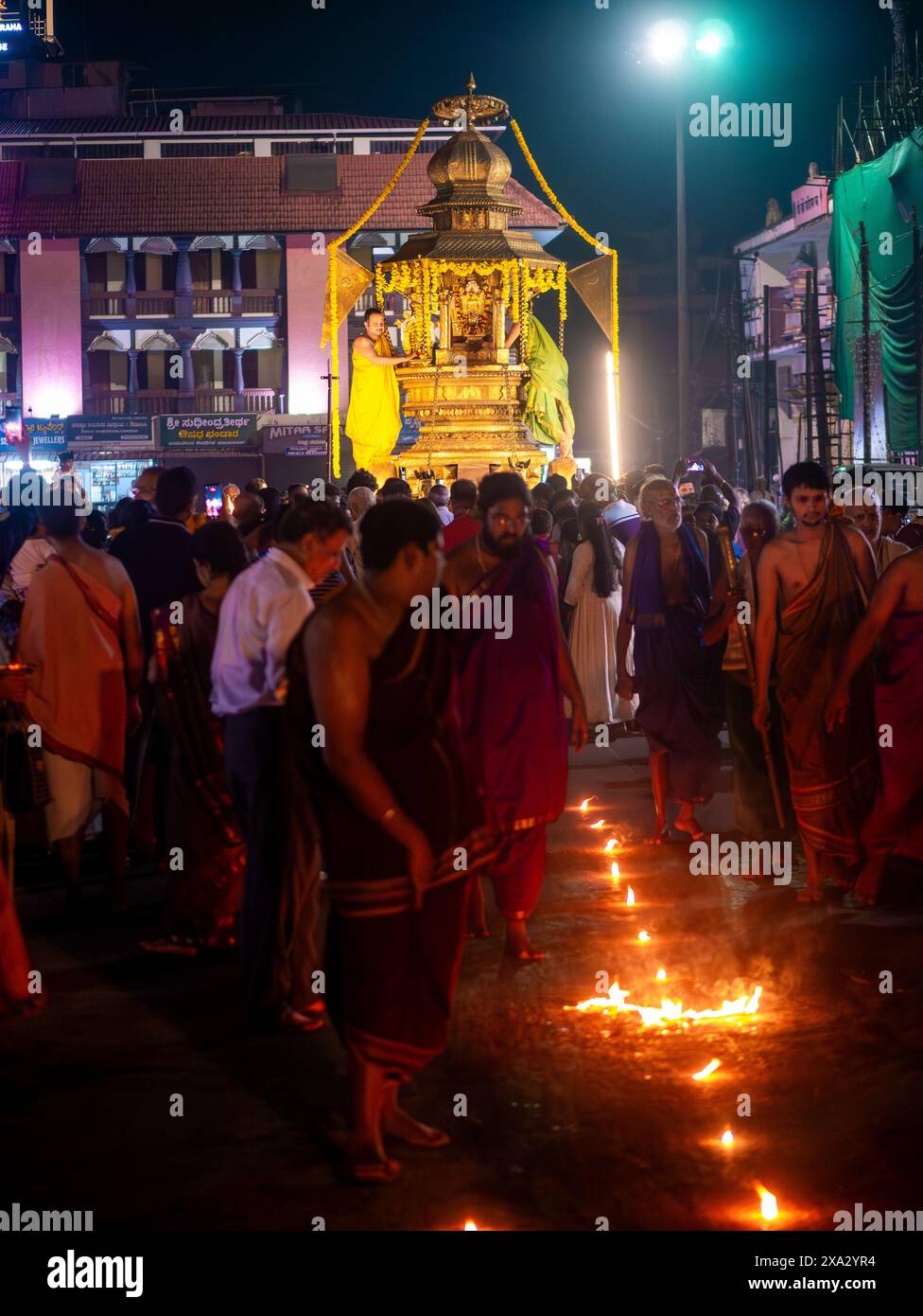 Udupi, INDIA - December 26, 2024 : Krishna temple rath yatra where ...