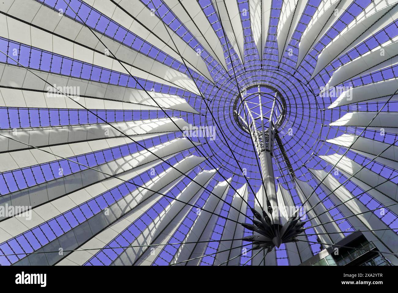 Dome, Sony Centre, Mitte, Berlin, Germany, Europe, A modern roof with ...
