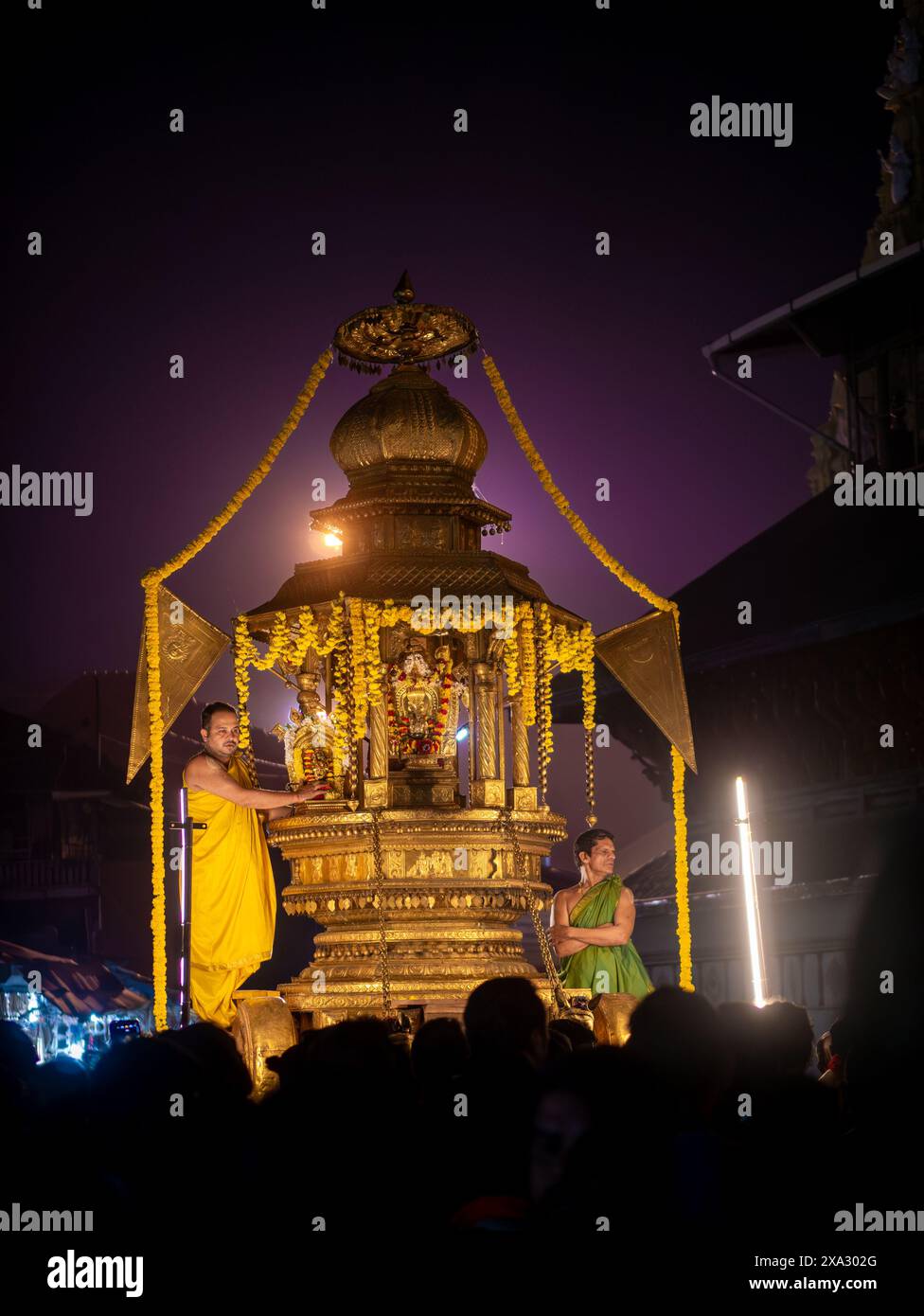 Udupi, INDIA - December 26, 2024 : Krishna temple rath yatra where ...