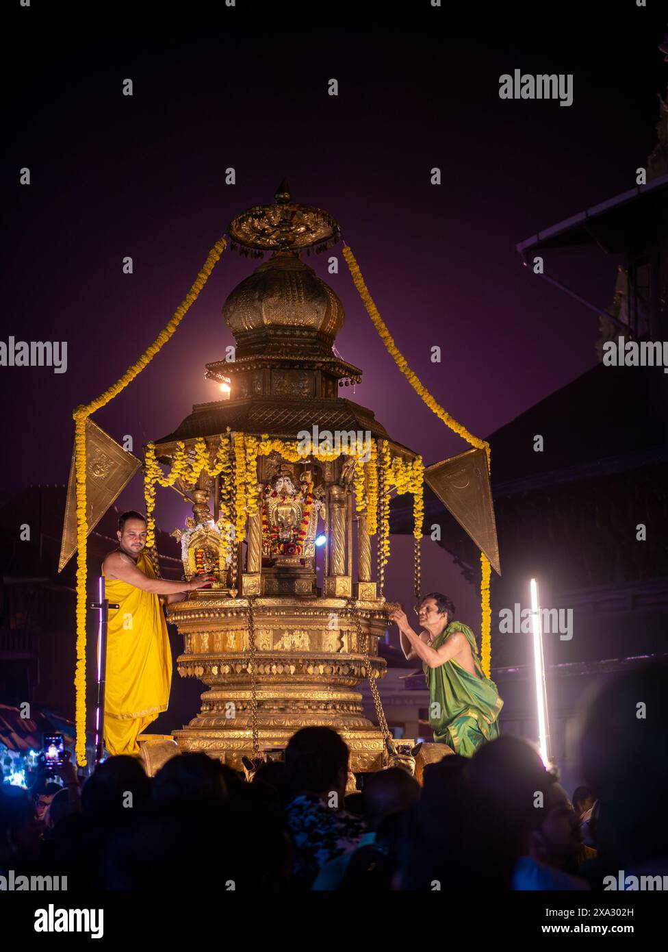 Udupi, INDIA - December 26, 2024 : Krishna temple rath yatra where ...