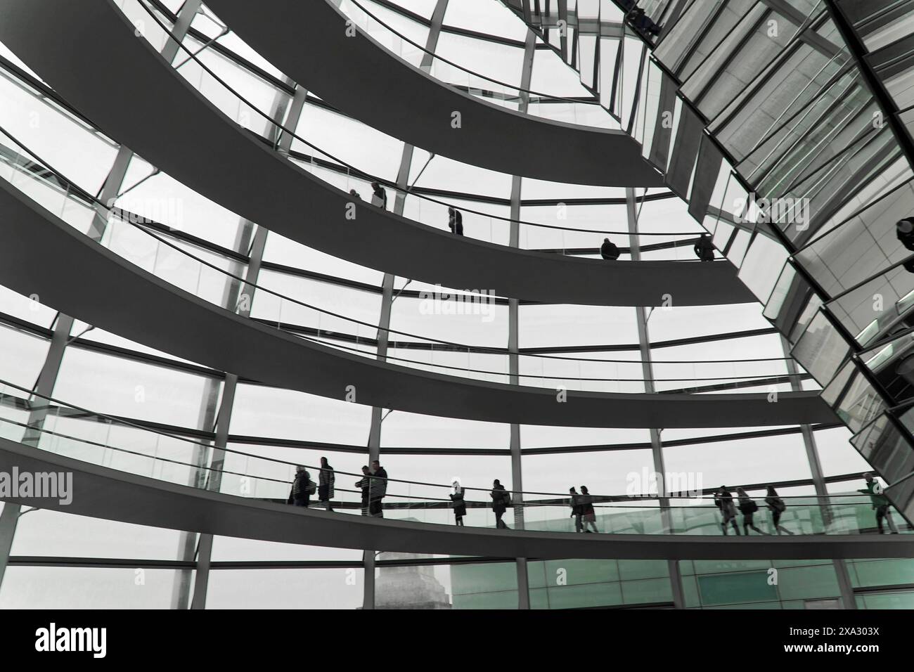 The dome of the Reichstag in Berlin. The architect Sir Norman Foster ...