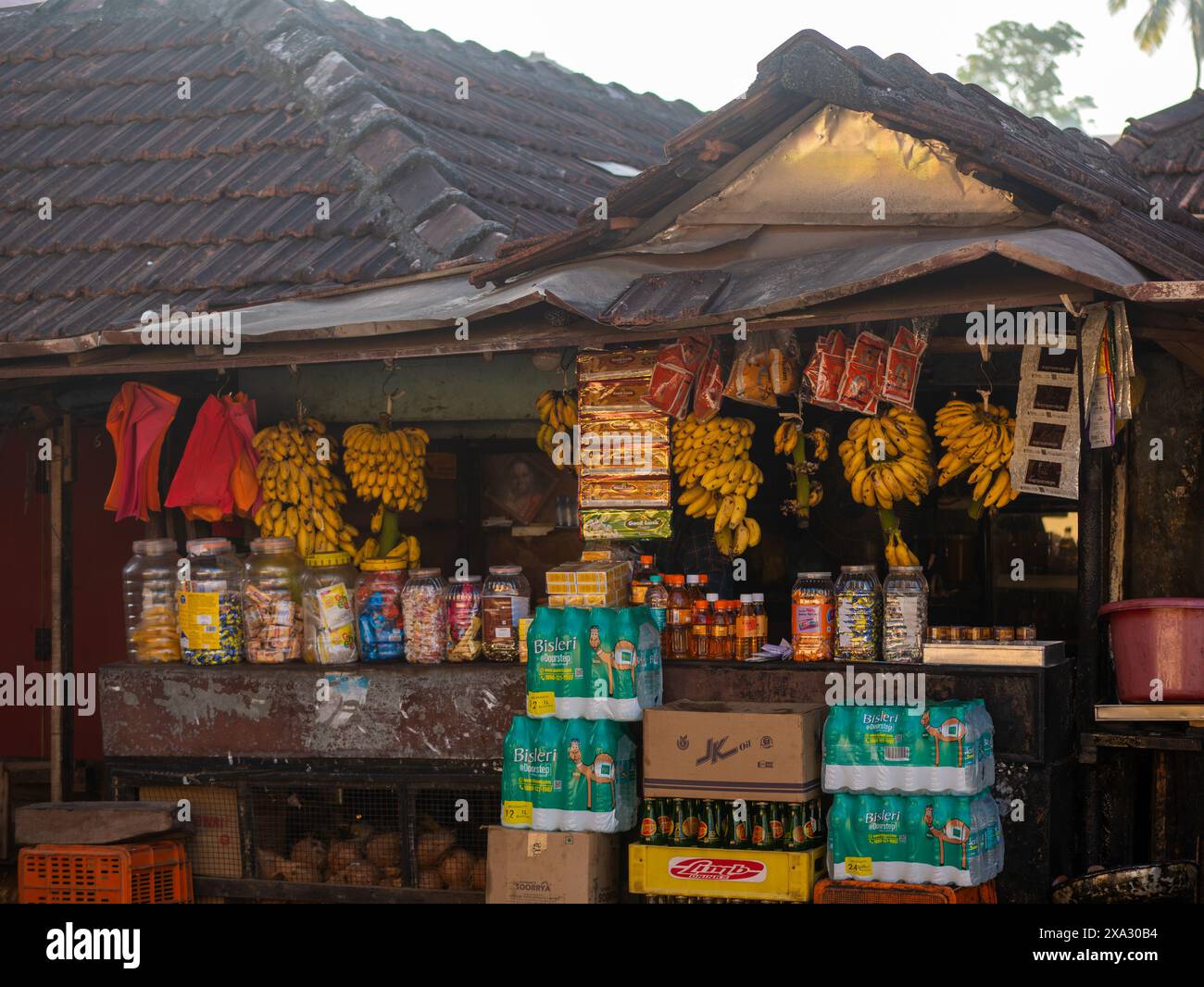 Udupi, INDIA - December 27, 2024 : Local grocery shop selling fruits ...