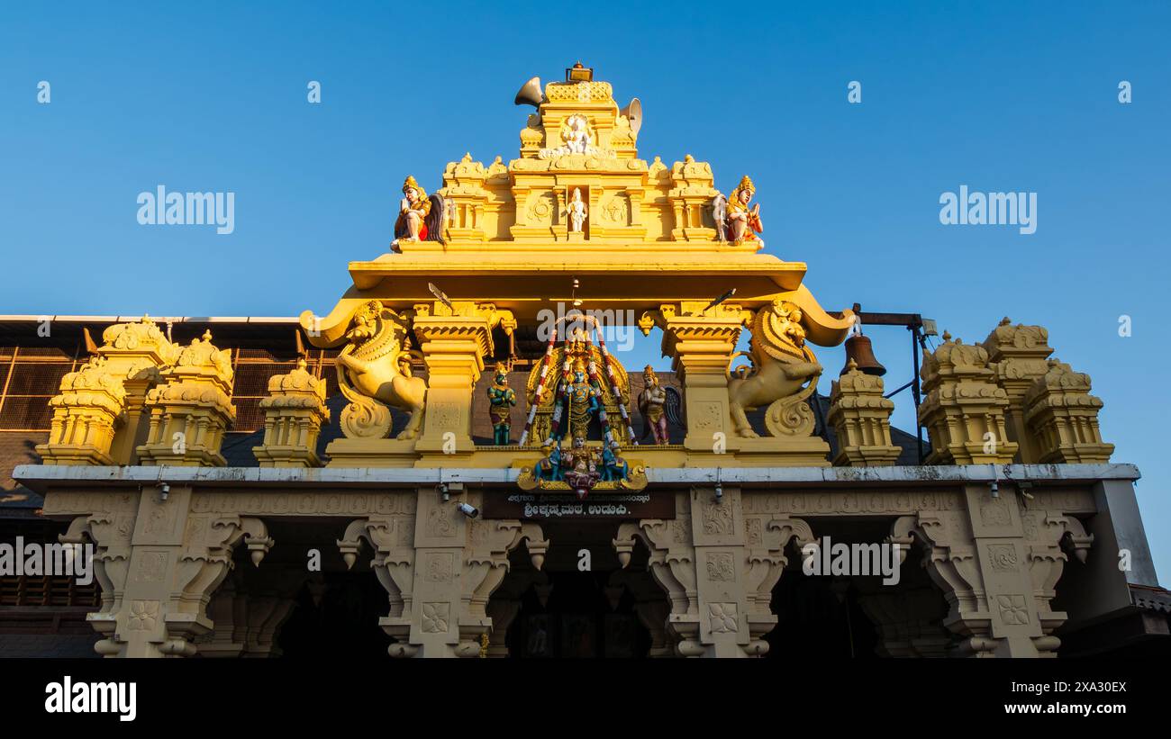 Udupi, INDIA - December 26, 2024 : Artistic Entrance gate of Shri ...