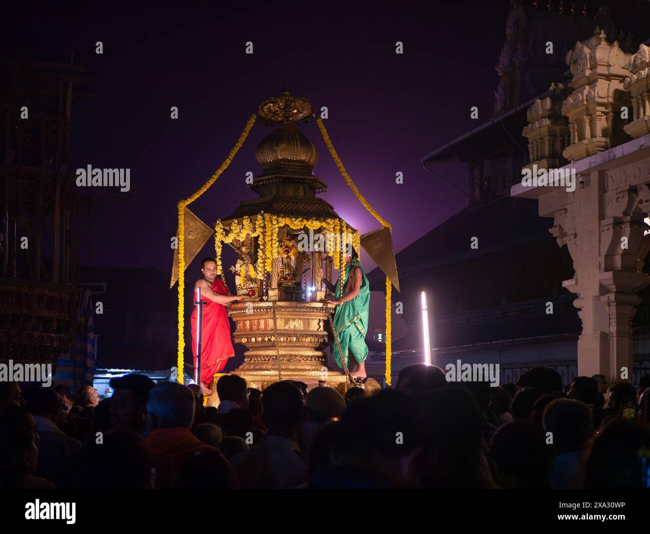 Udupi, INDIA - December 26, 2024 : Krishna temple rath yatra where ...