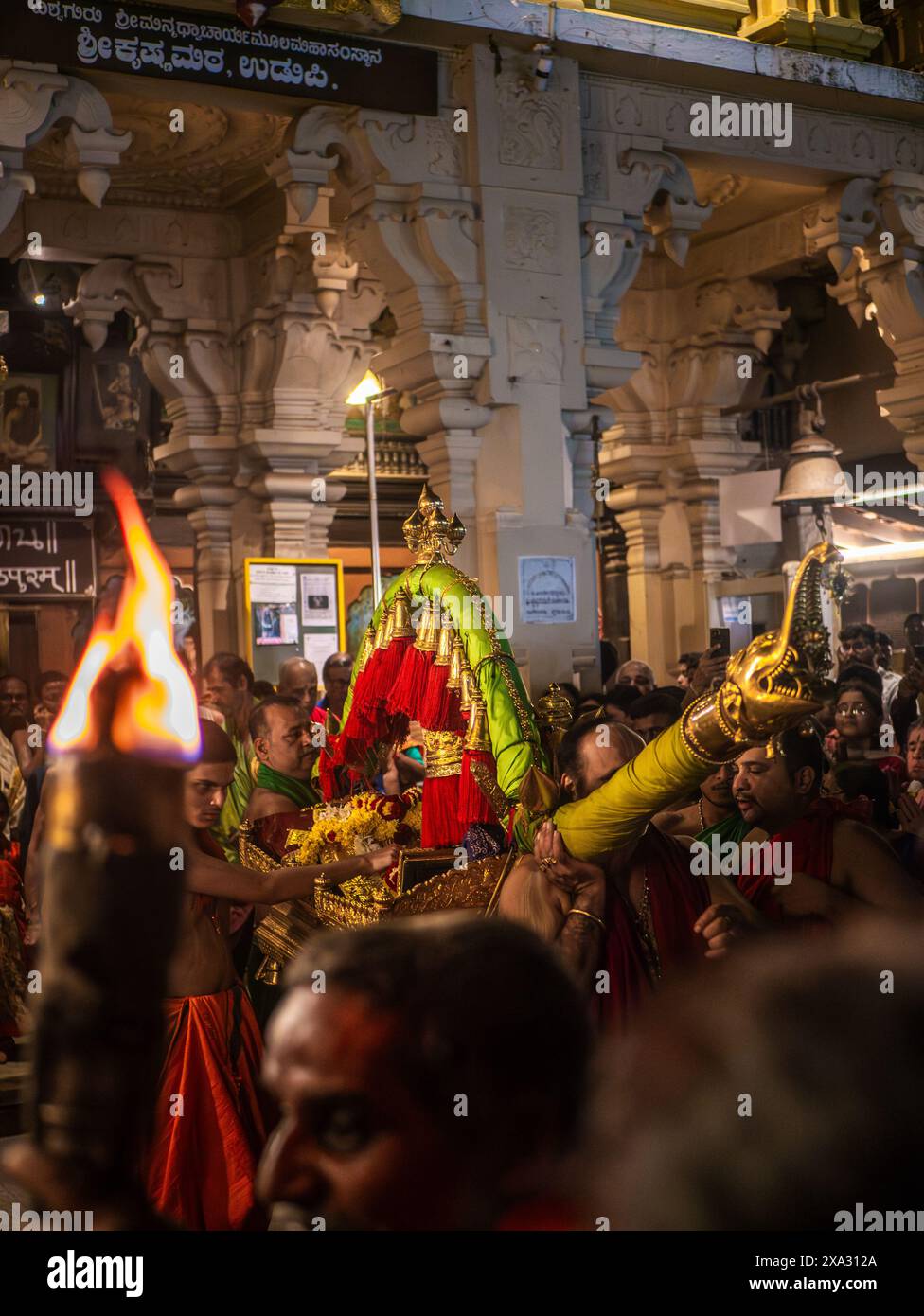 Udupi, INDIA - December 26, 2024 : Krishna temple rath yatra where ...