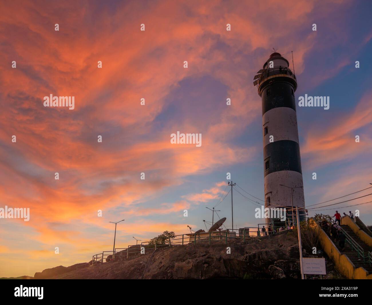 Udupi, INDIA - December 27, 2024 : Kapu beach lighthouse with beautiful ...
