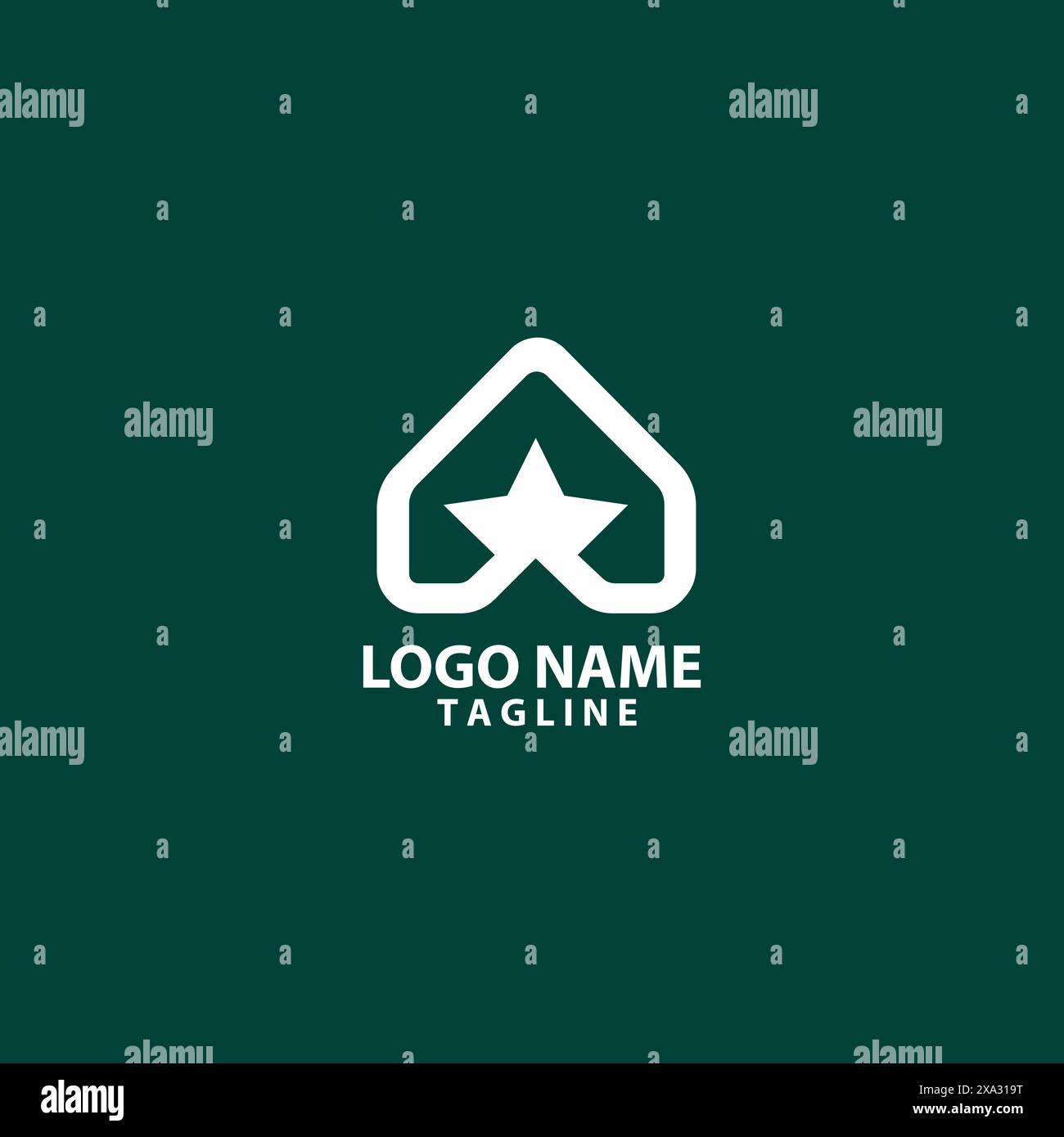 home star logo design vector Stock Vector Image & Art - Alamy