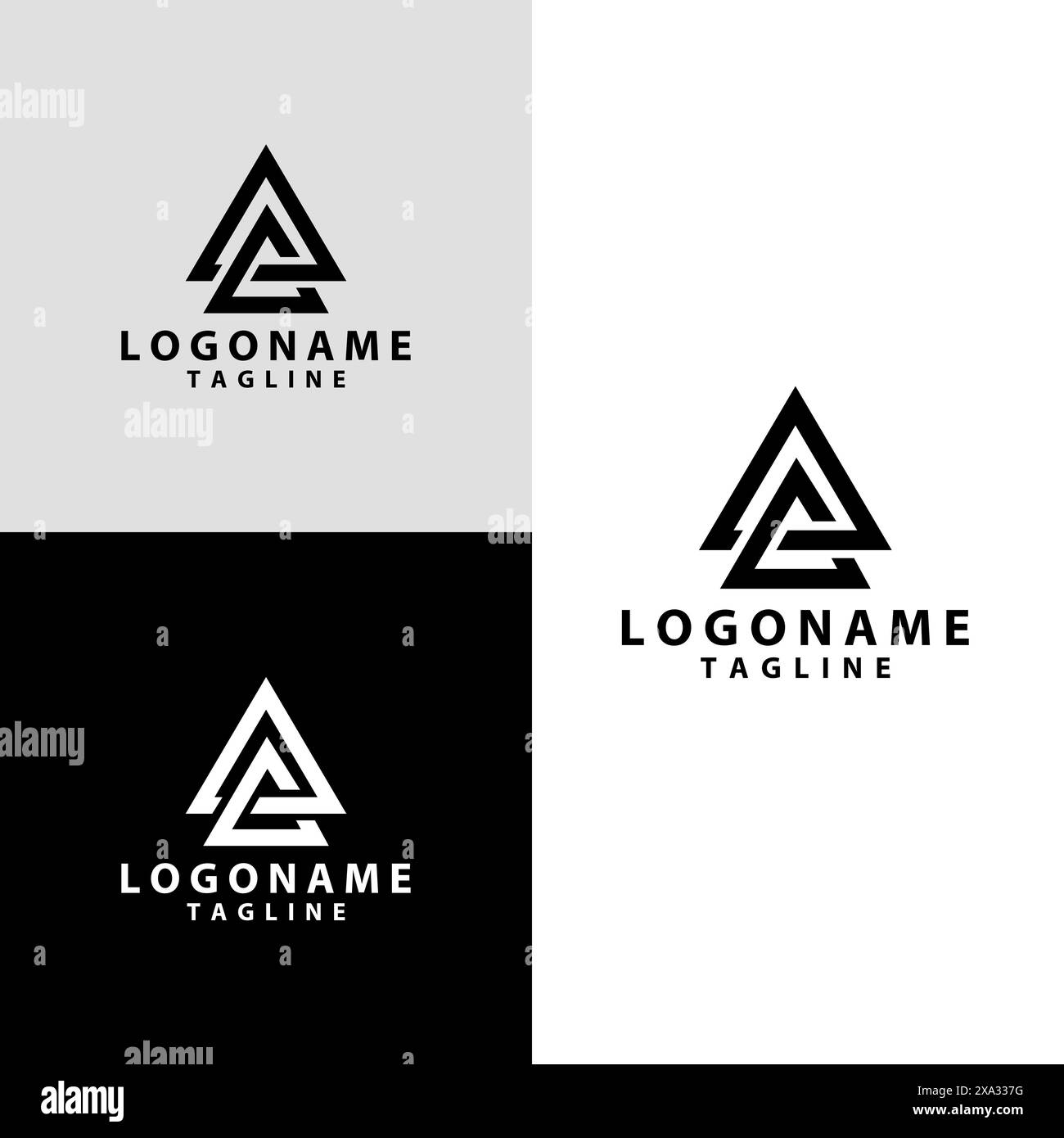 initial letter AG modern logo design vector Stock Vector Image & Art ...