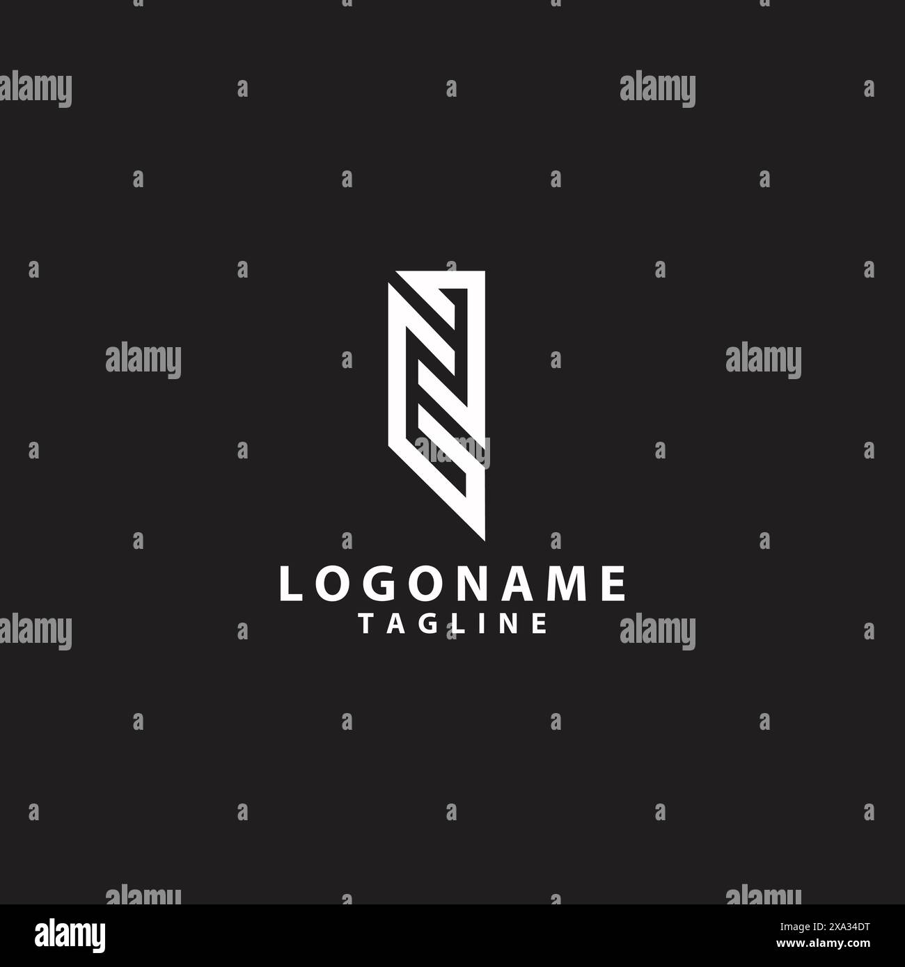 Gj minimal logo design Black and White Stock Photos & Images - Alamy