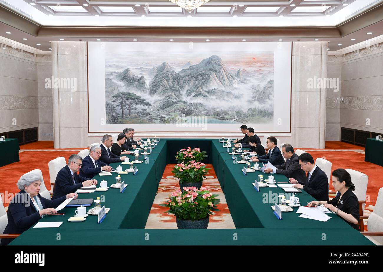 Beijing, China. 4th June, 2024. Chinese Vice President Han Zheng meets ...