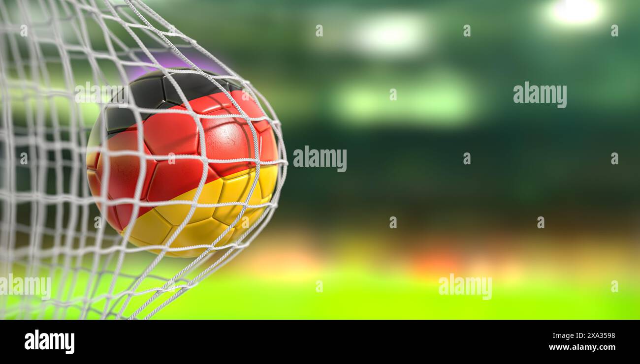 German football stadium with flags hi-res stock photography and images ...