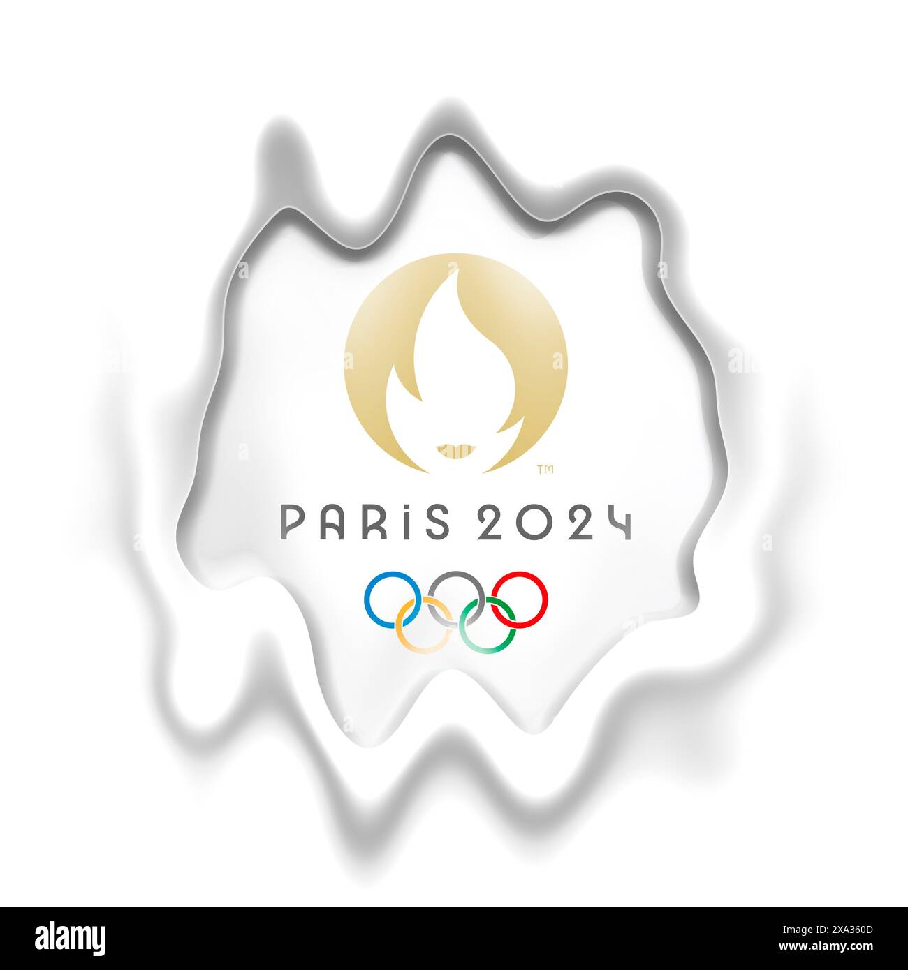 Paris 2024 logo Cut Out Stock Images & Pictures - Alamy