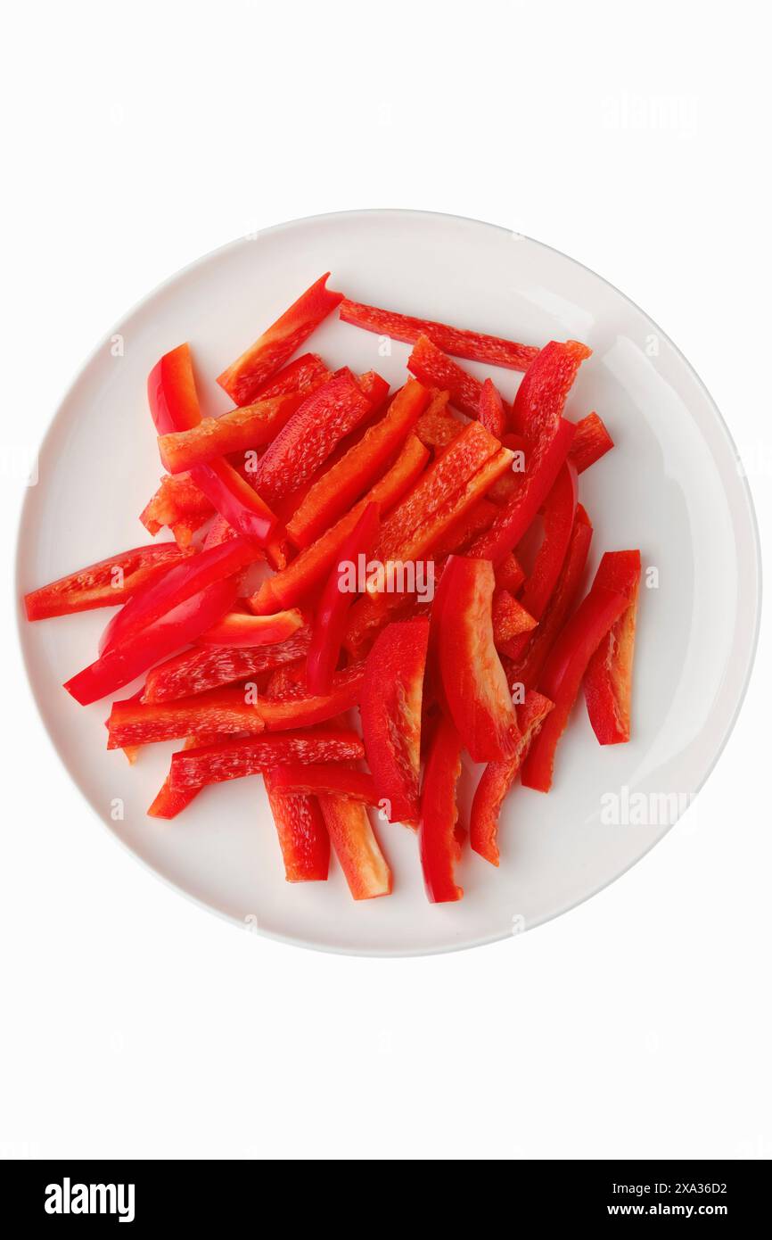 Red pepper strips hi-res stock photography and images - Alamy