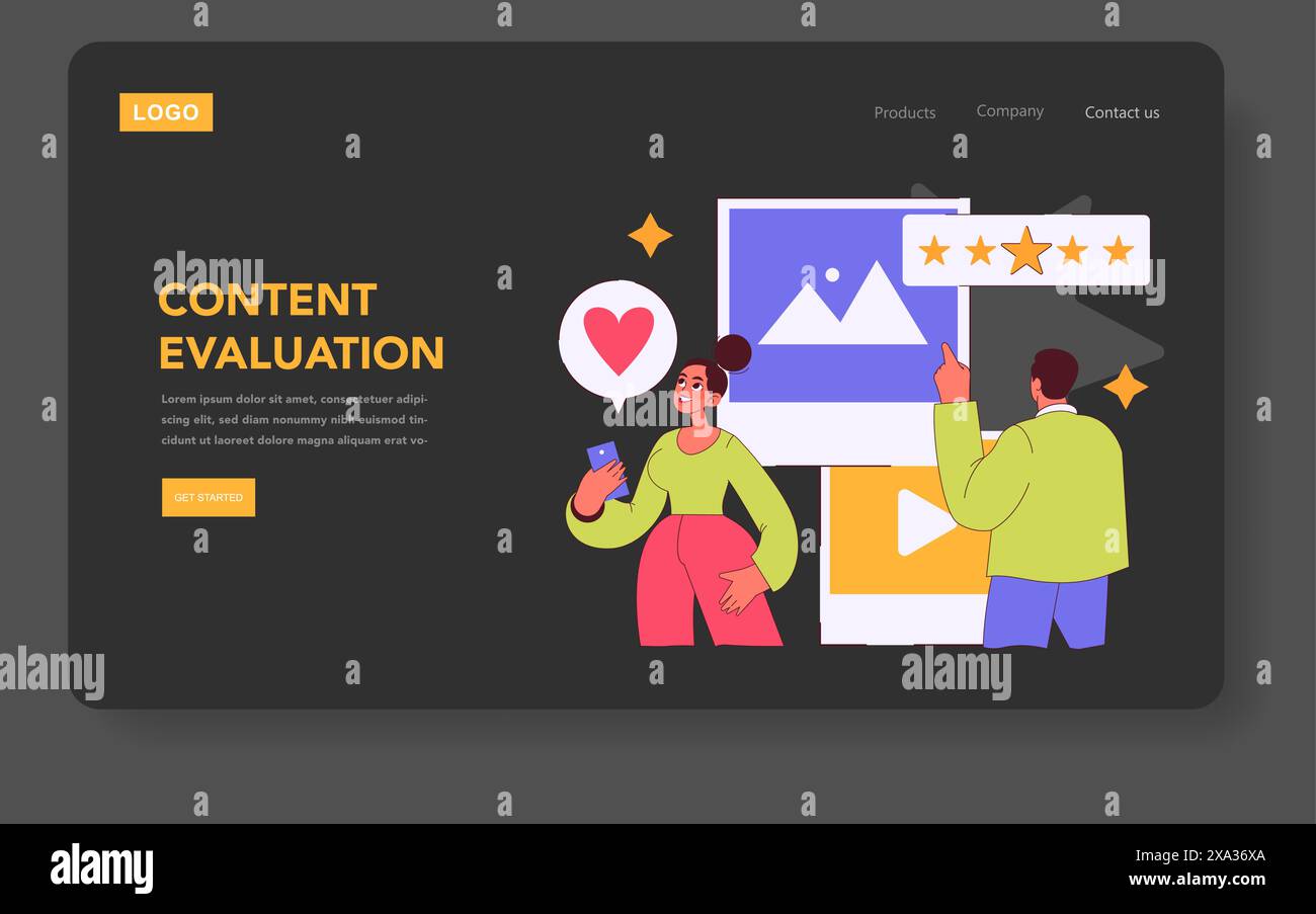 Interactive Engagement concept. User interacting with content on a ...