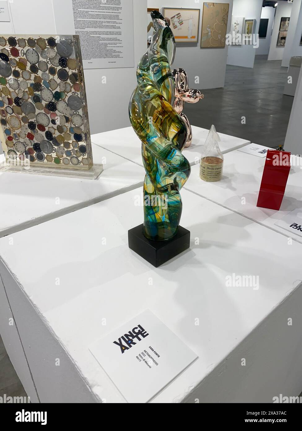 Cremona Italy - March 22nd 2024 Intricate and colorful glass sculpture ...
