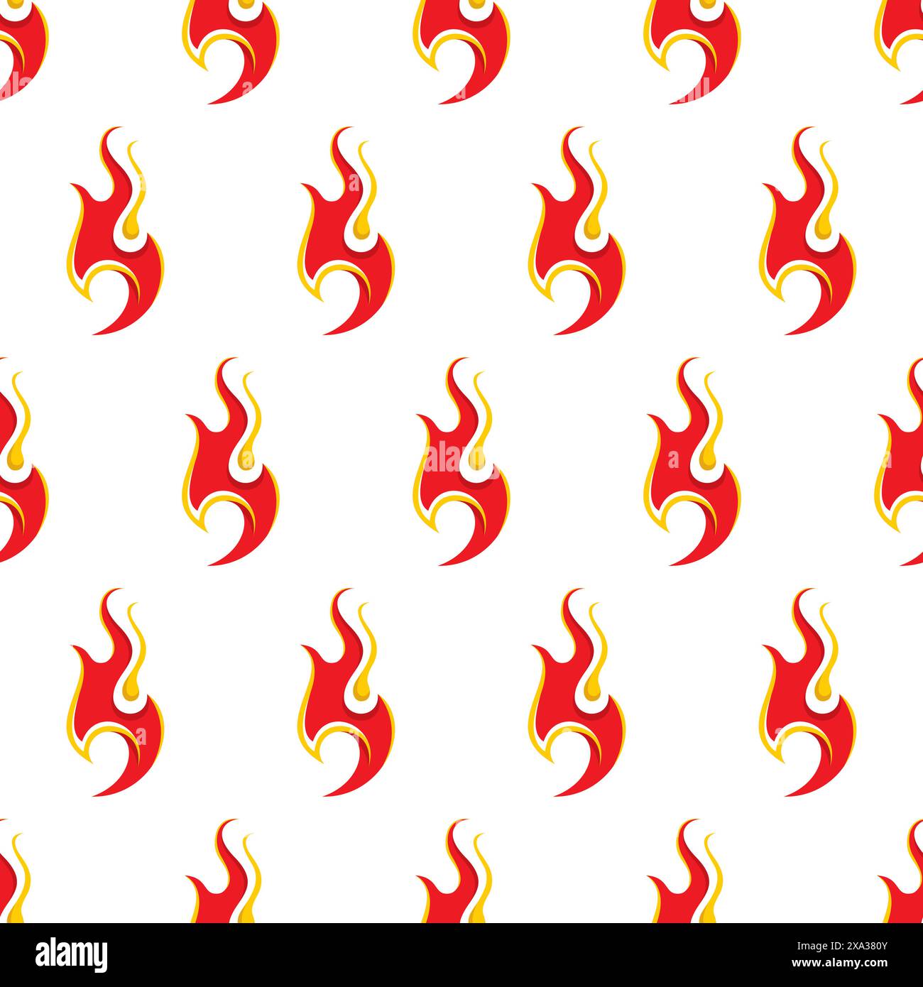 Fire Seamless Pattern, Fire Background Simple. fire vector illustration ...