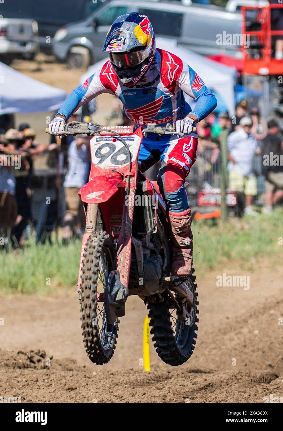 June 01 2024 Sacramento, CA USA Hunter LawrenceTeam Honda HRC(96)gets ...