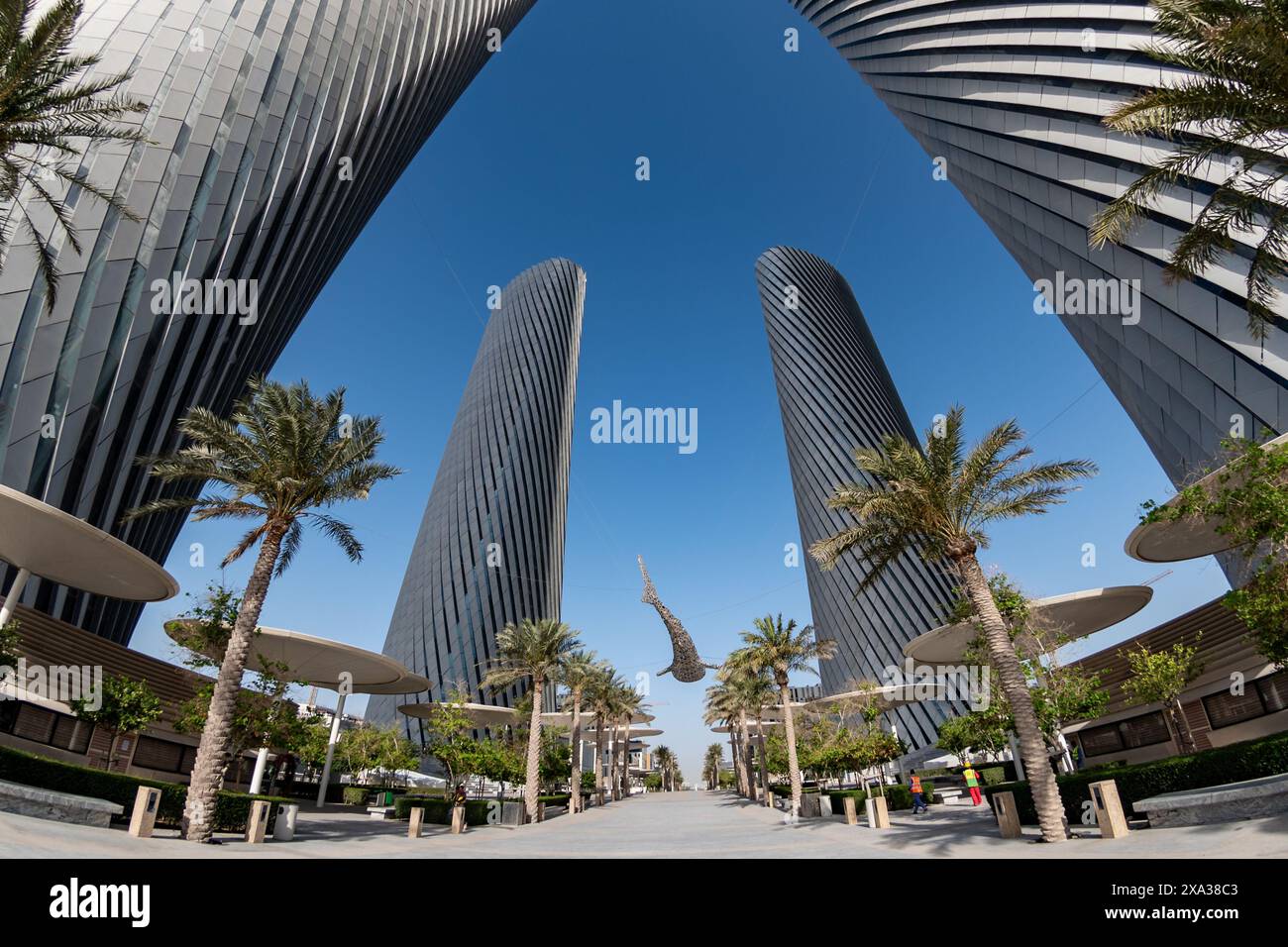Lusail Plaza Towers Stock Photo - Alamy