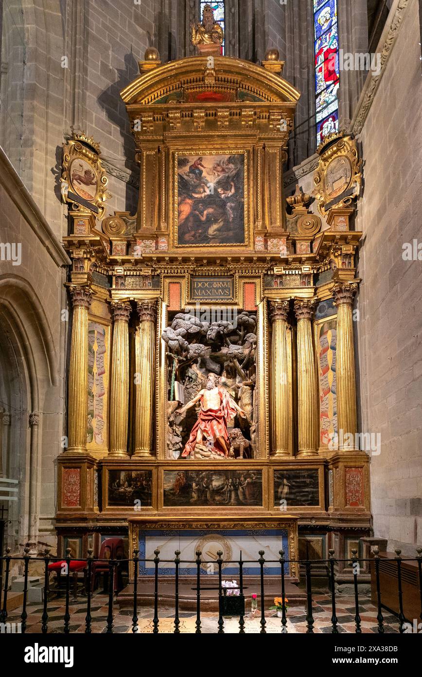Astorga, Spain - 12 April, 2024: view of the Chapel of Saint Jerome ...