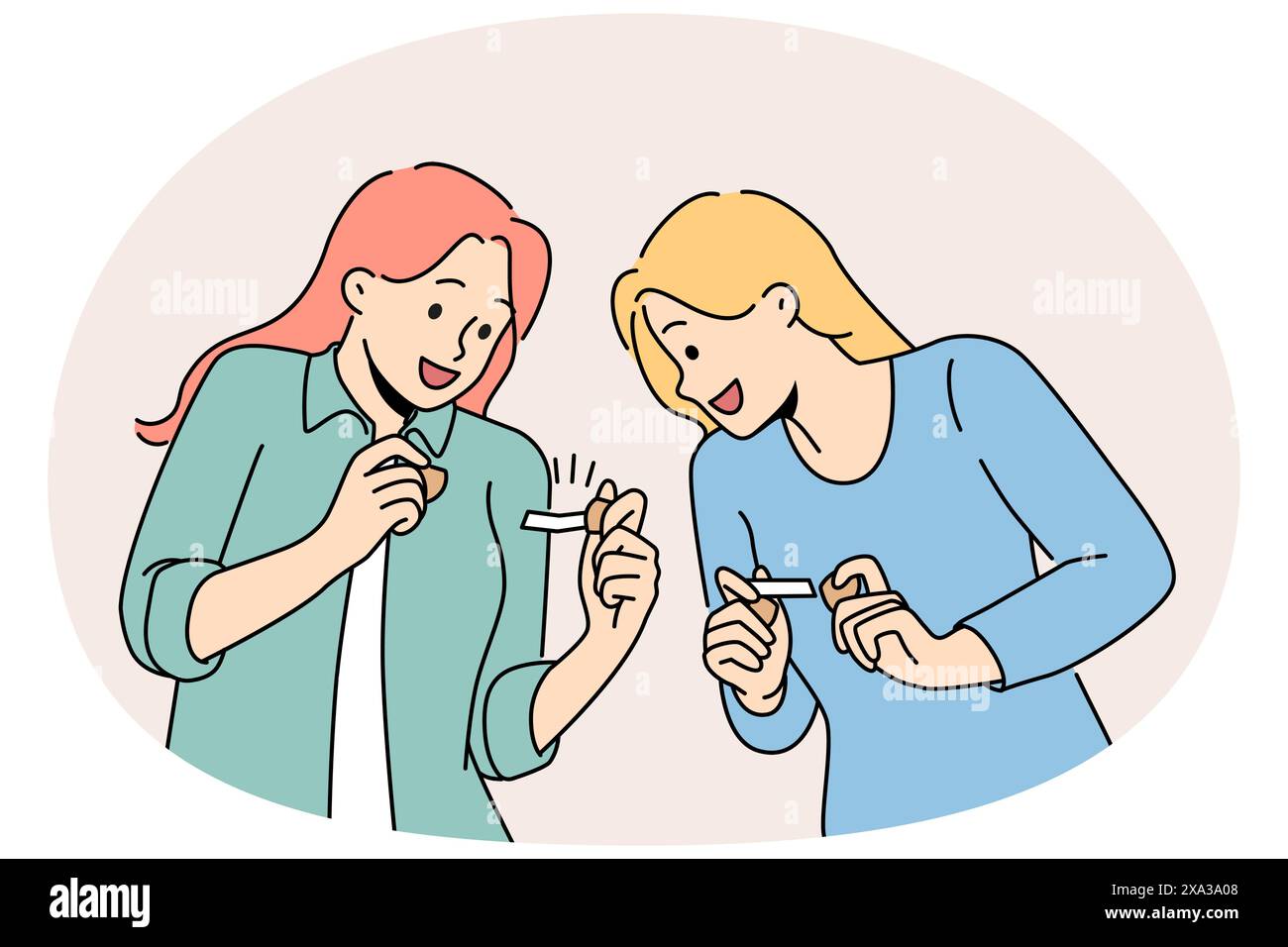 Young girl reading fortune Cut Out Stock Images & Pictures - Alamy