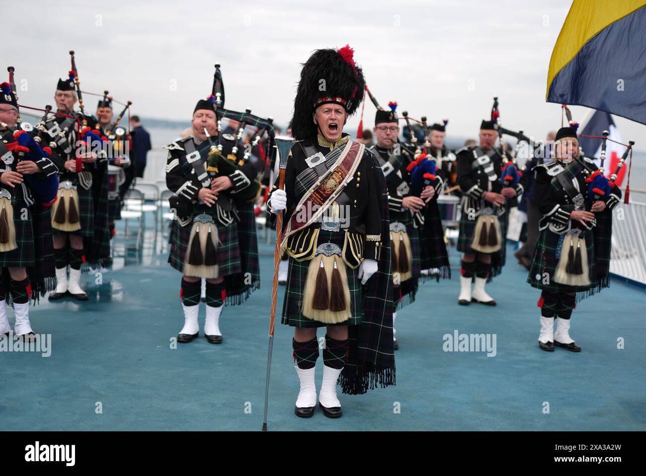 Jedburgh Pipe Band Stock Photo - Alamy