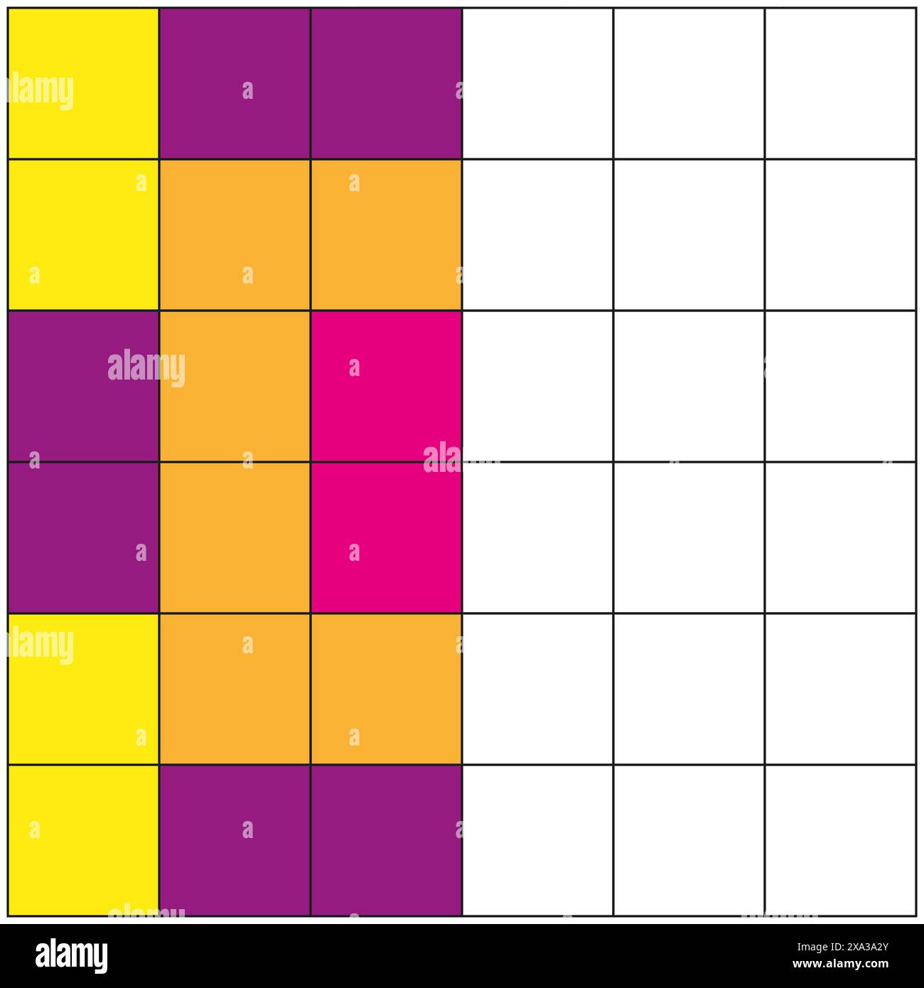 Playful arrangement of squares Cut Out Stock Images & Pictures - Alamy