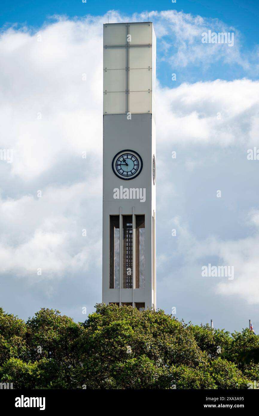 Hopwood Clock Tower in Palmerston North - New Zealand Stock Photo - Alamy