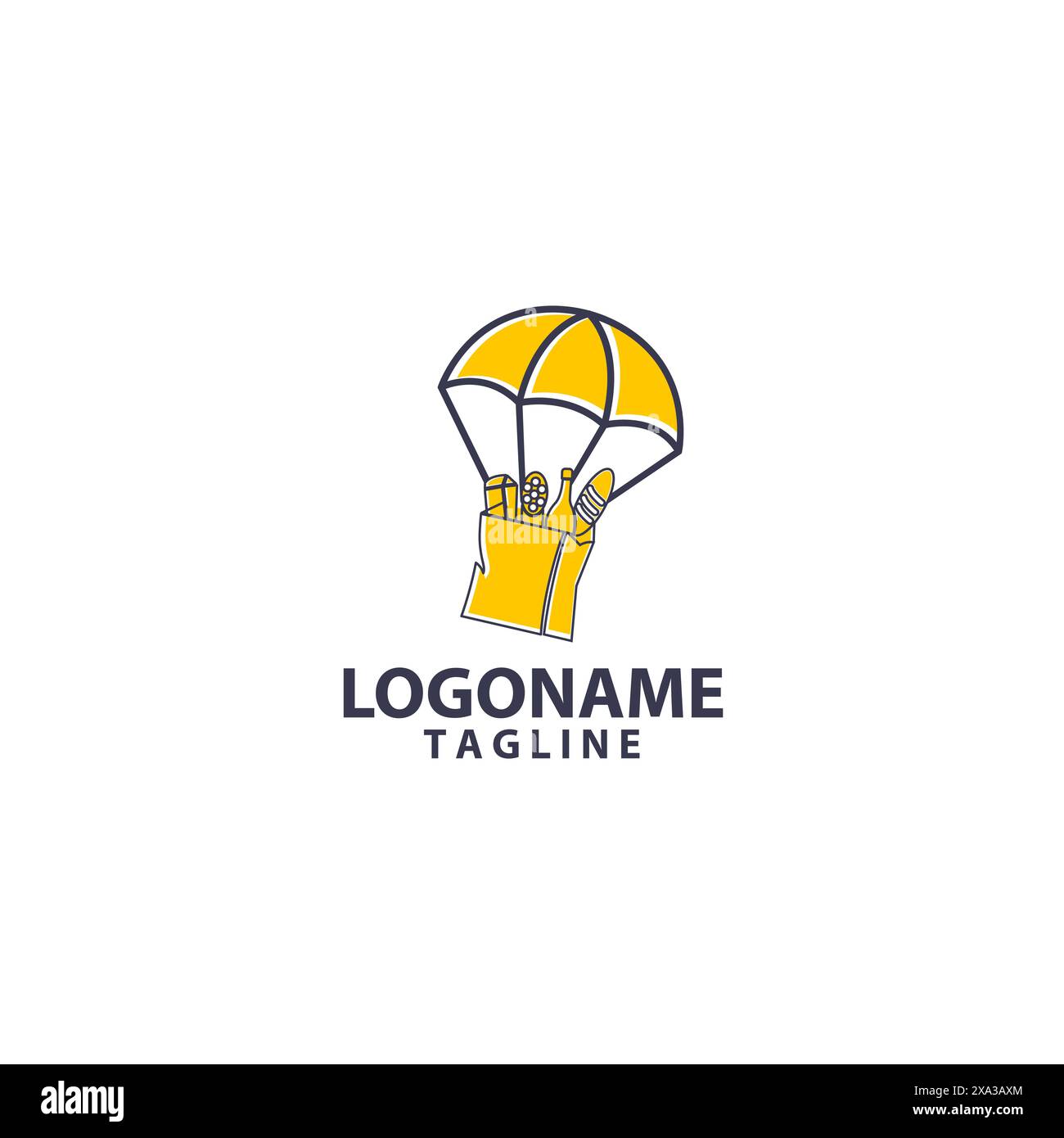 package delivery logo design vector Stock Vector Image & Art - Alamy