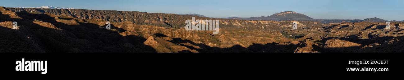 Las Majadillas, Gorafe desert, Gor river valley, Sierra Nevada in the ...