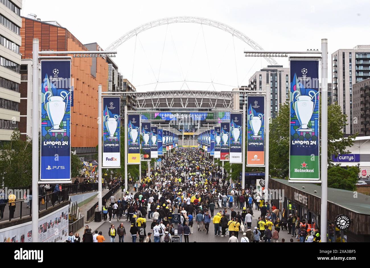 Fussball, Champions League Finale, Saison 2023/2024, Wembley Stadium ...