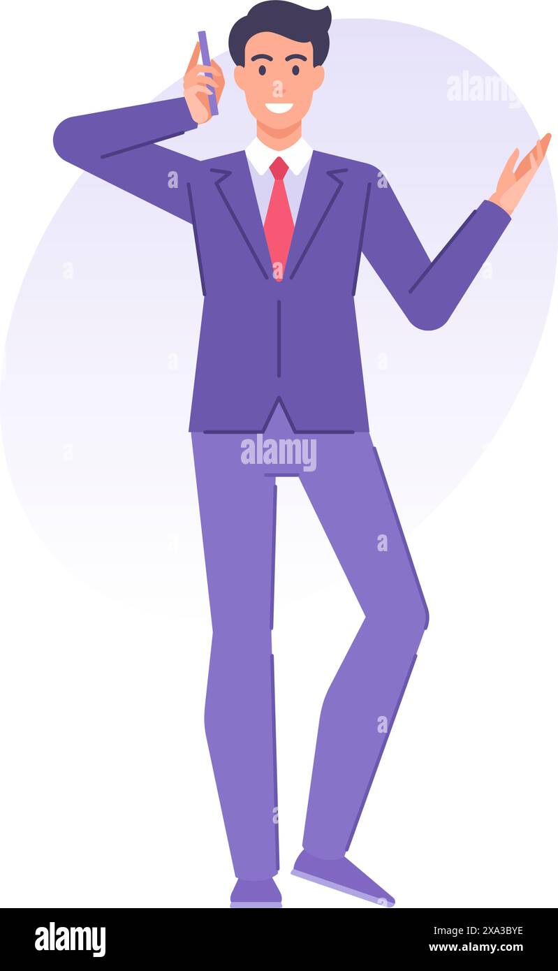 Suit tie background happy Stock Vector Images - Alamy