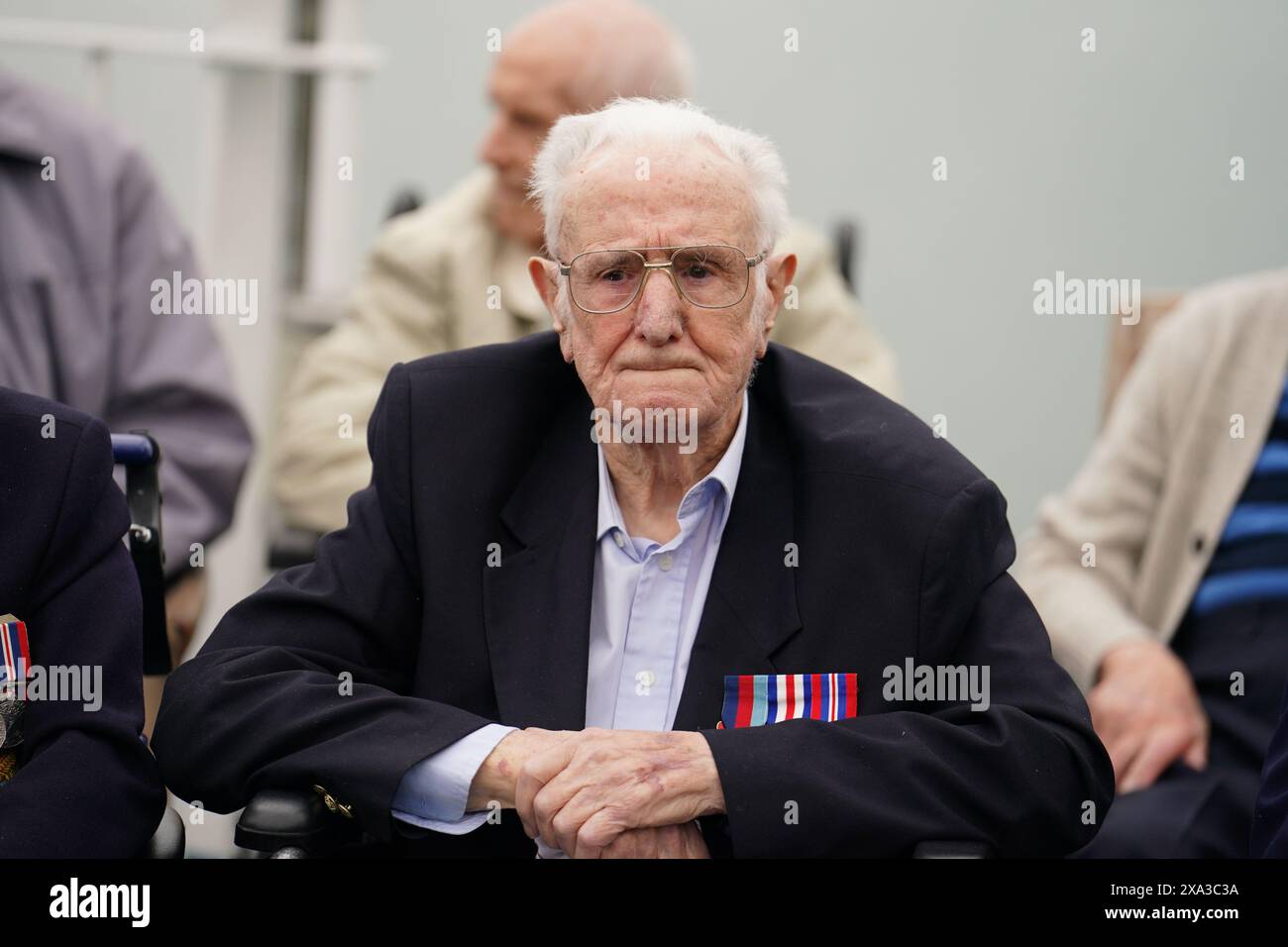 D-Day veteran Harry Birdsall, 98, from Wakefield, gets emotional as he ...
