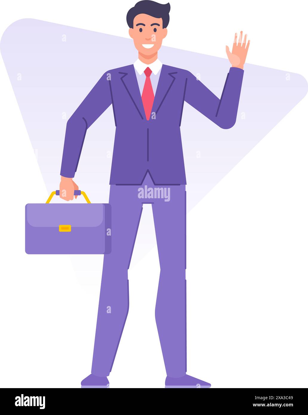 Man in suit tie hand Stock Vector Images - Alamy