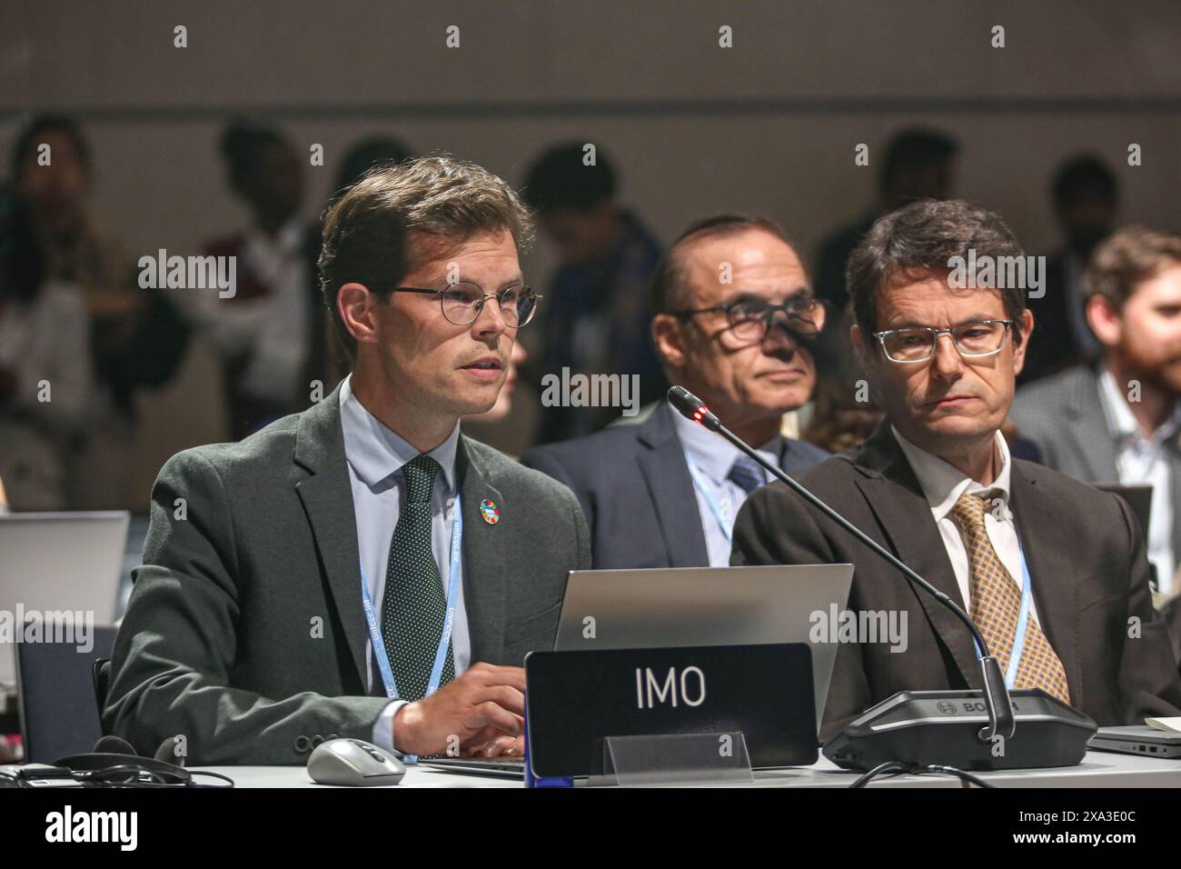 Bonn, Germany, Germany. 3rd June, 2024. A representative of the ...
