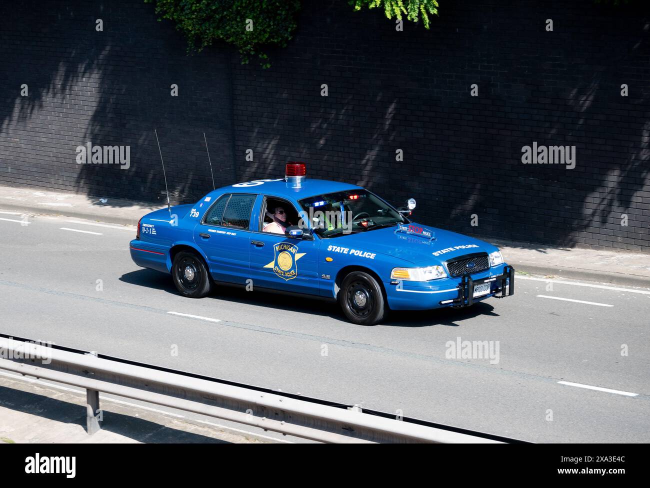 Michigan State Police car. Coventry Motofest 2024, UK Stock Photo - Alamy
