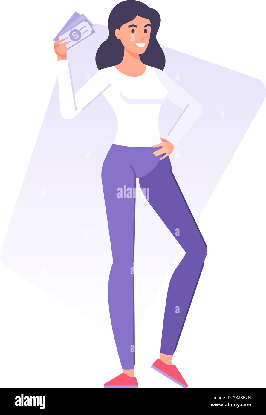 Rich woman cartoon hi-res stock photography and images - Alamy