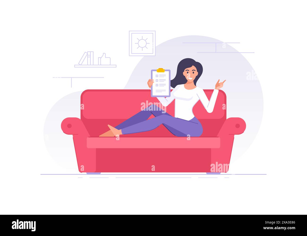 Document couch Stock Vector Images - Alamy