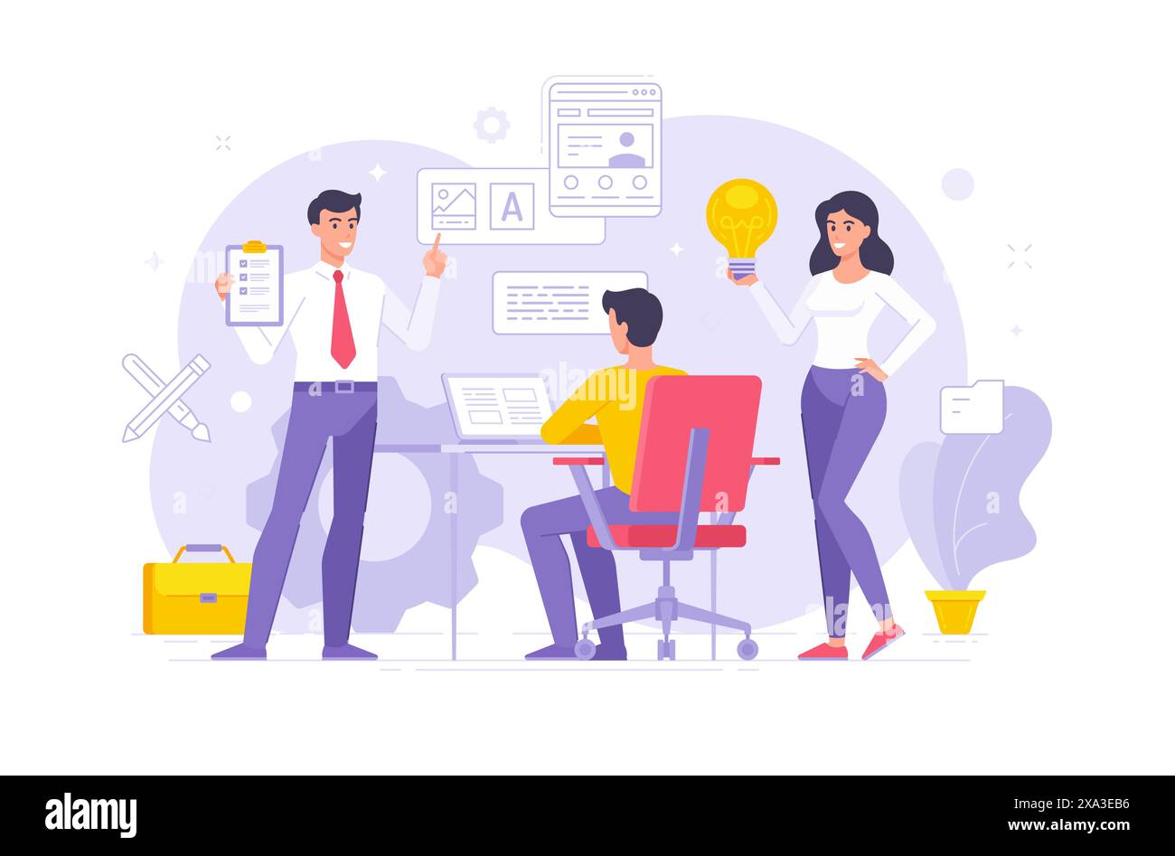 Busy create Stock Vector Images - Alamy