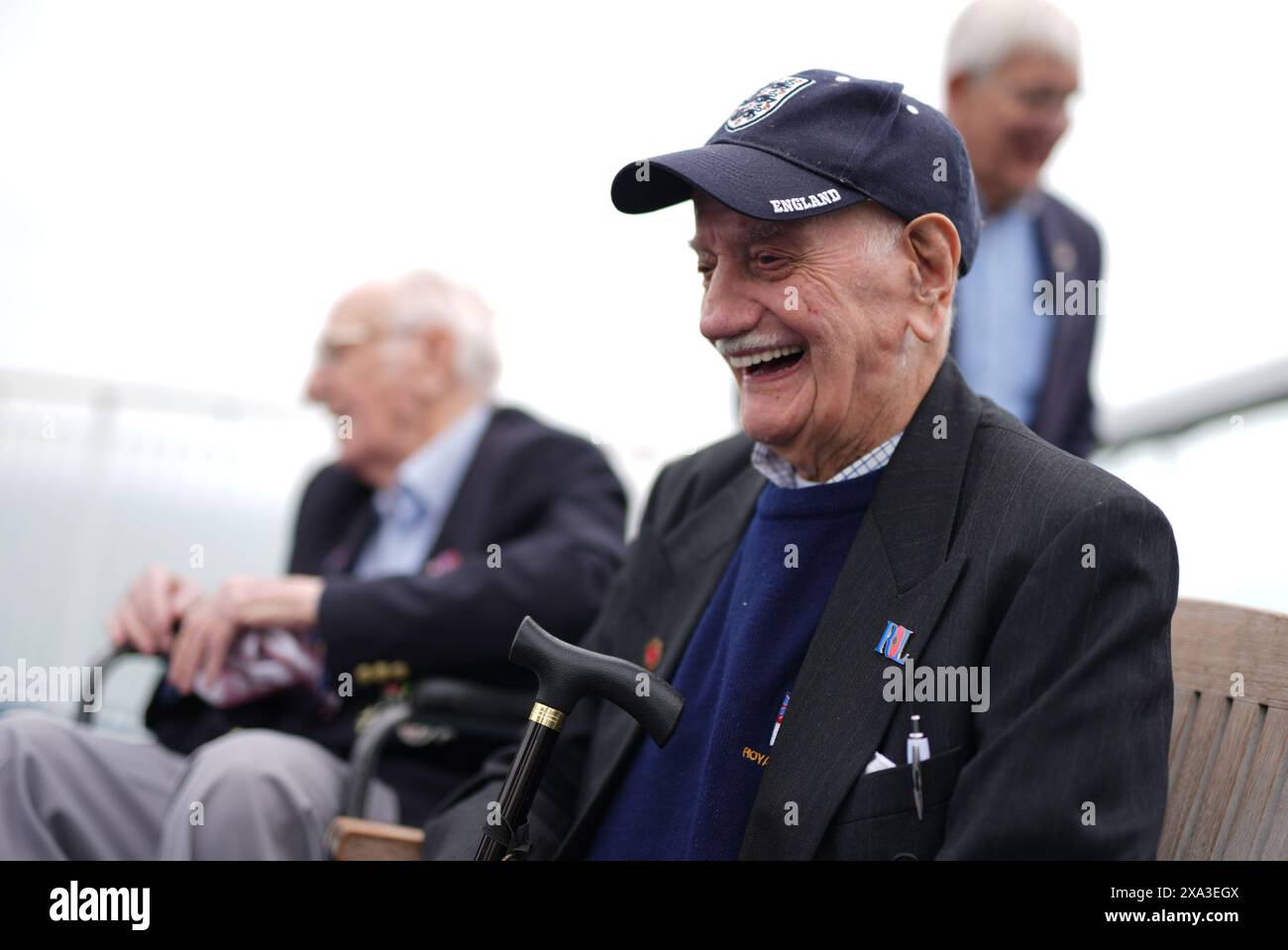 D-Day veteran Arnie Salter, 98, from Warwickshire, on board the ...