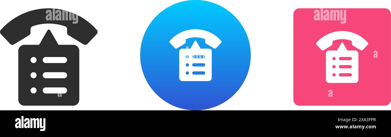 Telephone directory vector vectors hi-res stock photography and images ...