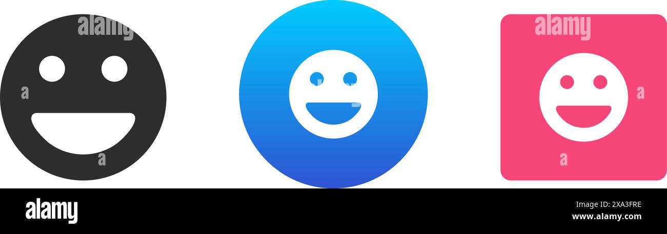 Positive emotion icon monochrome hi-res stock photography and images ...