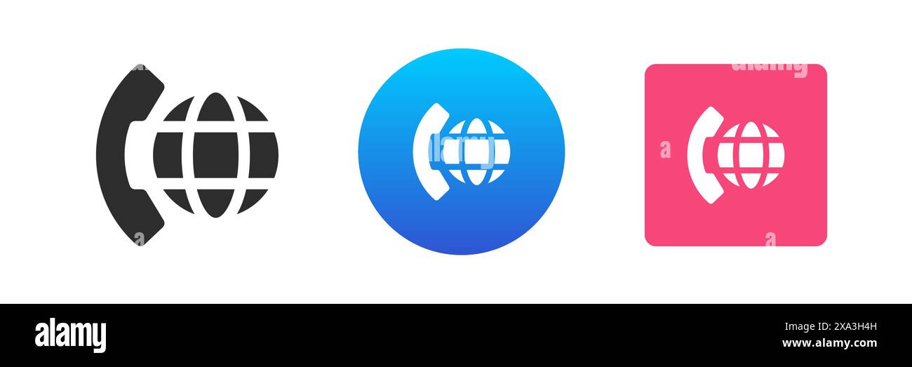 International connection worldwide phone call distance communication ...