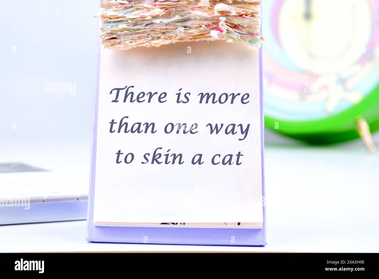There is more than one way to skin a cat text the inscription on the ...