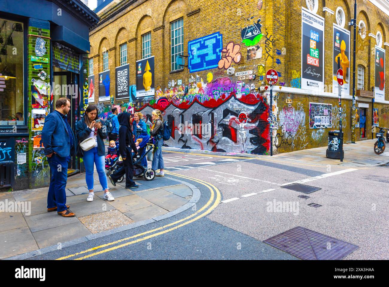 Around London Shoreditch and Brick lane Stock Photo - Alamy
